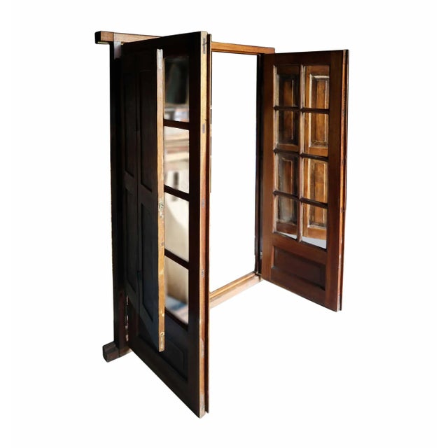 Antique Late 19th Century French Windows With Solid Shutters | Chairish