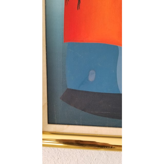 1989 Francesco Figurative Modernist Abstract Painting | Chairish