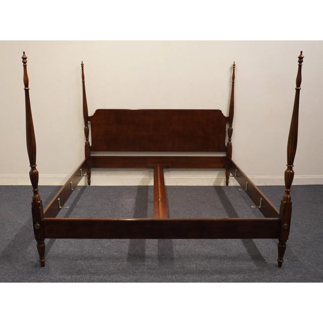 Henredon Furniture Solid Cherry Traditional Style King Size Four Poster ...