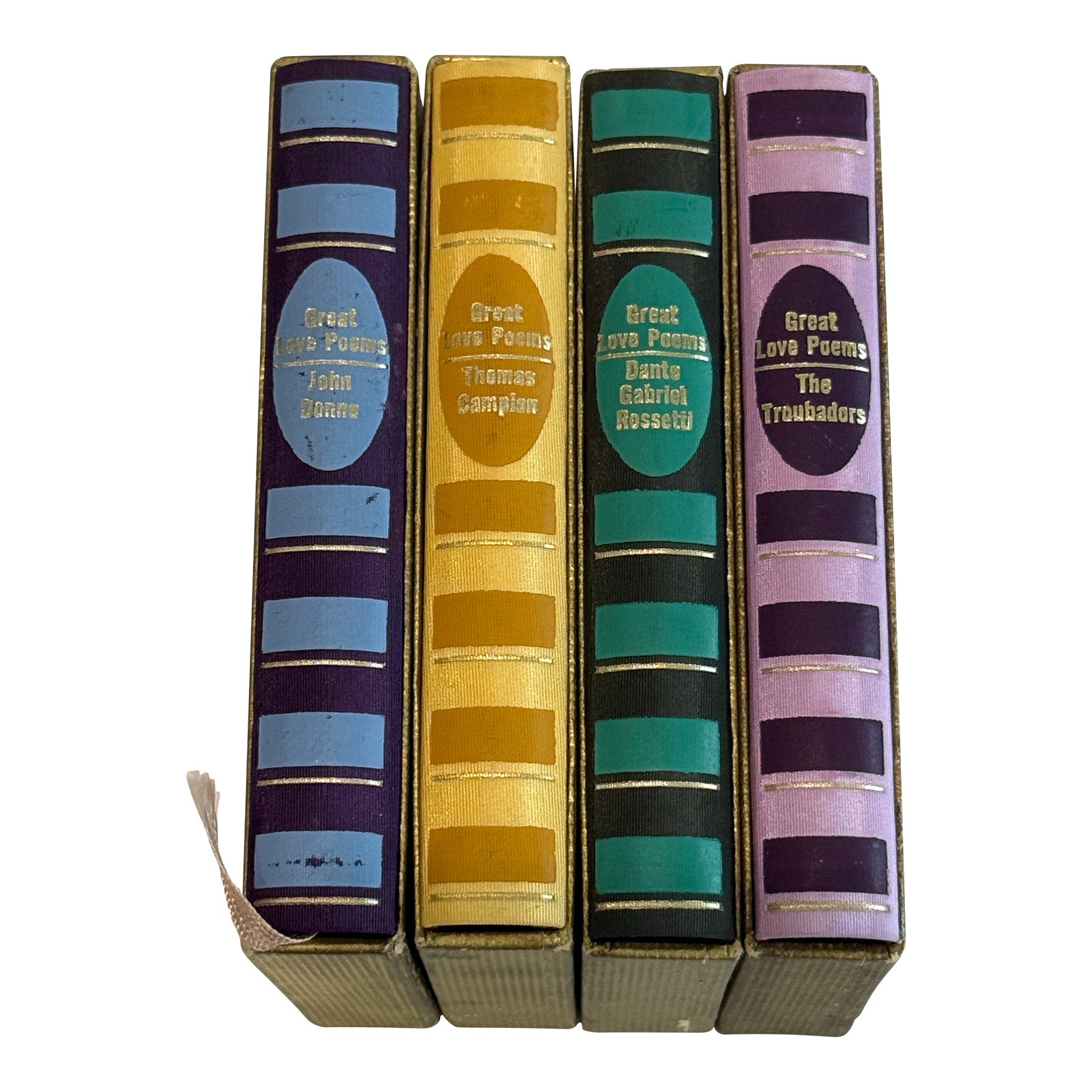 1971 First Edition Miniature Poetry Book Set – Great Love Poems – Donne ...
