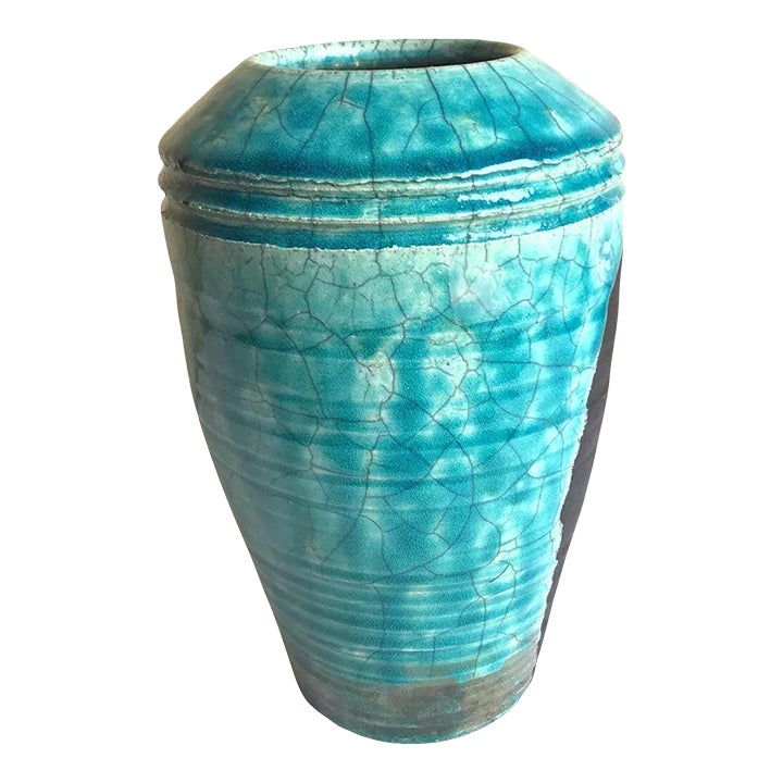 Late 20th Century Signed Ron Pratt Artist Handcrafted Blue Black ...