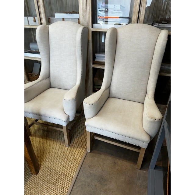 Rh Wingback Armchairs, Pair | Chairish