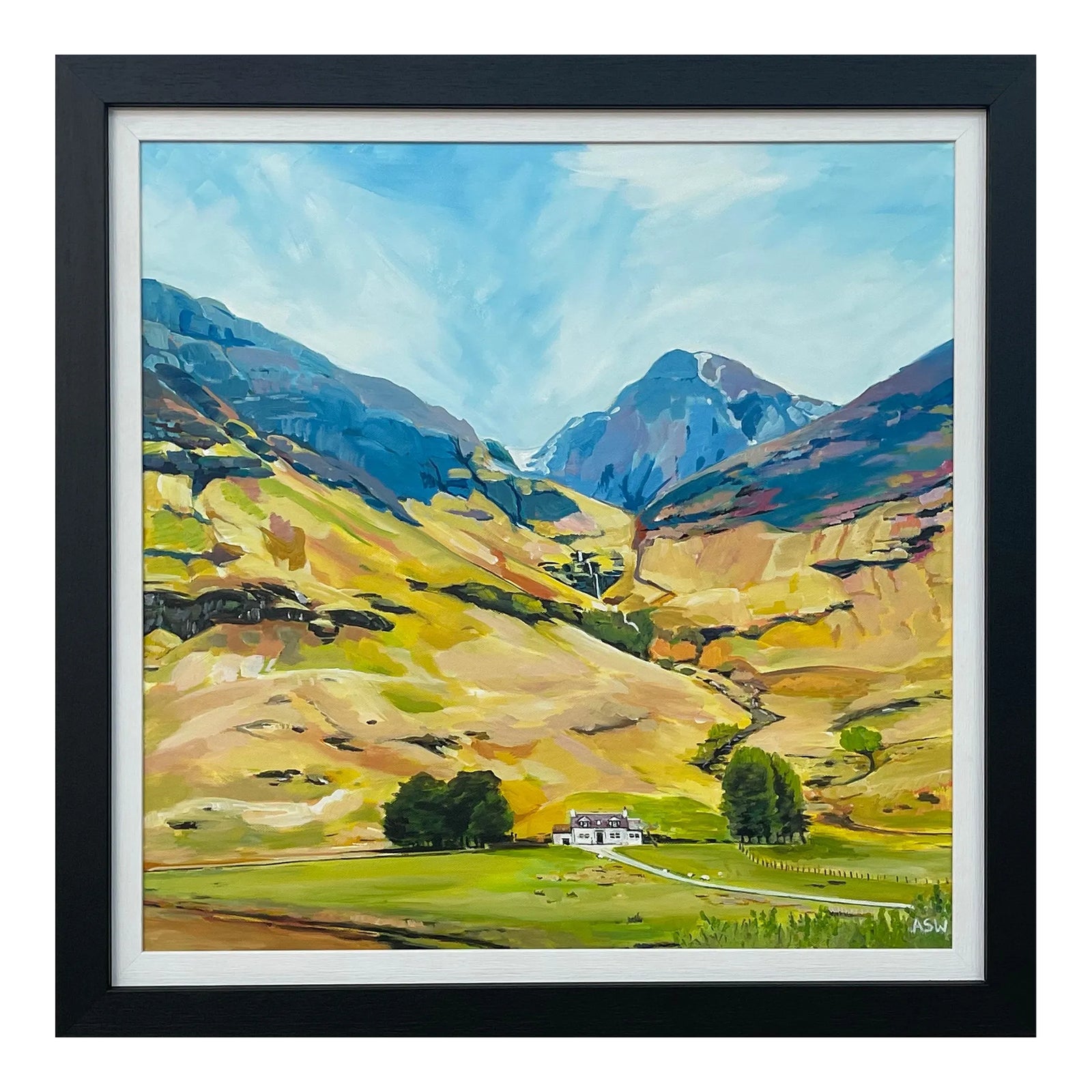 Modern Landscape Painting of the Scottish Highlands by Contemporary ...