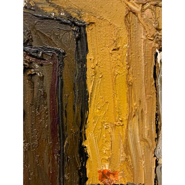 Expressionist Interior Scene Oil Painting by Eric Strauss | Chairish