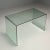 Mid-Century Modern, Glass Waterfall Console Table, American | Chairish