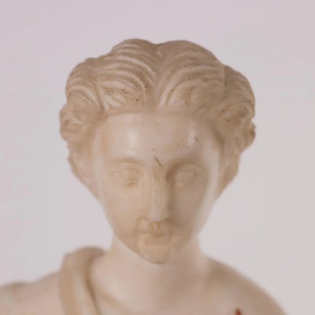 Sculpture of a Roman Matron in White Marble, Italy, 19th Century | Chairish