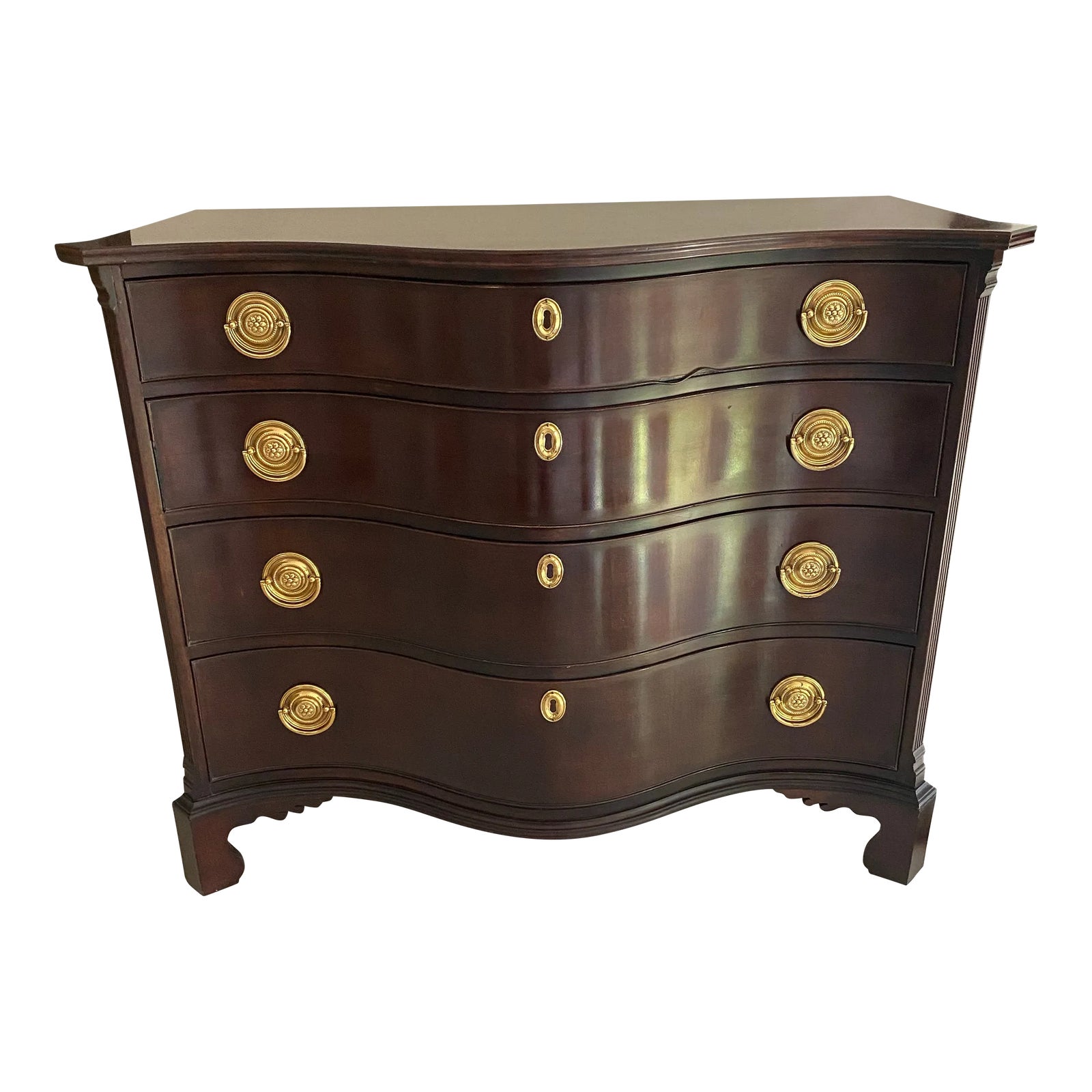 21st Century Hickory Chair Company Winterhur Country Estate Collecfion Figured Serpentine ...