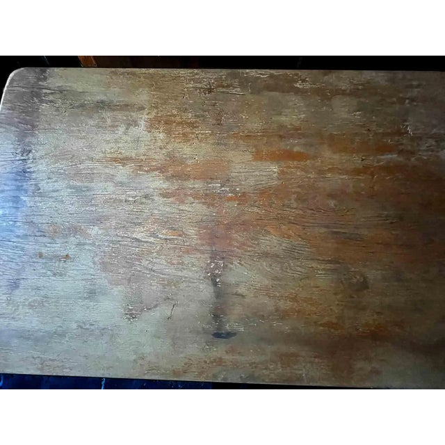 Vintage Rustic Farmhouse Wooden Dining Table | Chairish