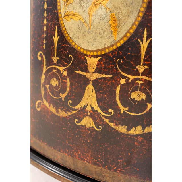 Pair Decorative Crafts Adams Paint Decorated Commodes | Chairish