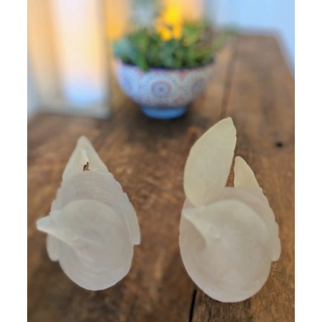 Mid-Century Dorothy Thorpe Frosted Resin Lucite Dove Figurines - a Pair ...