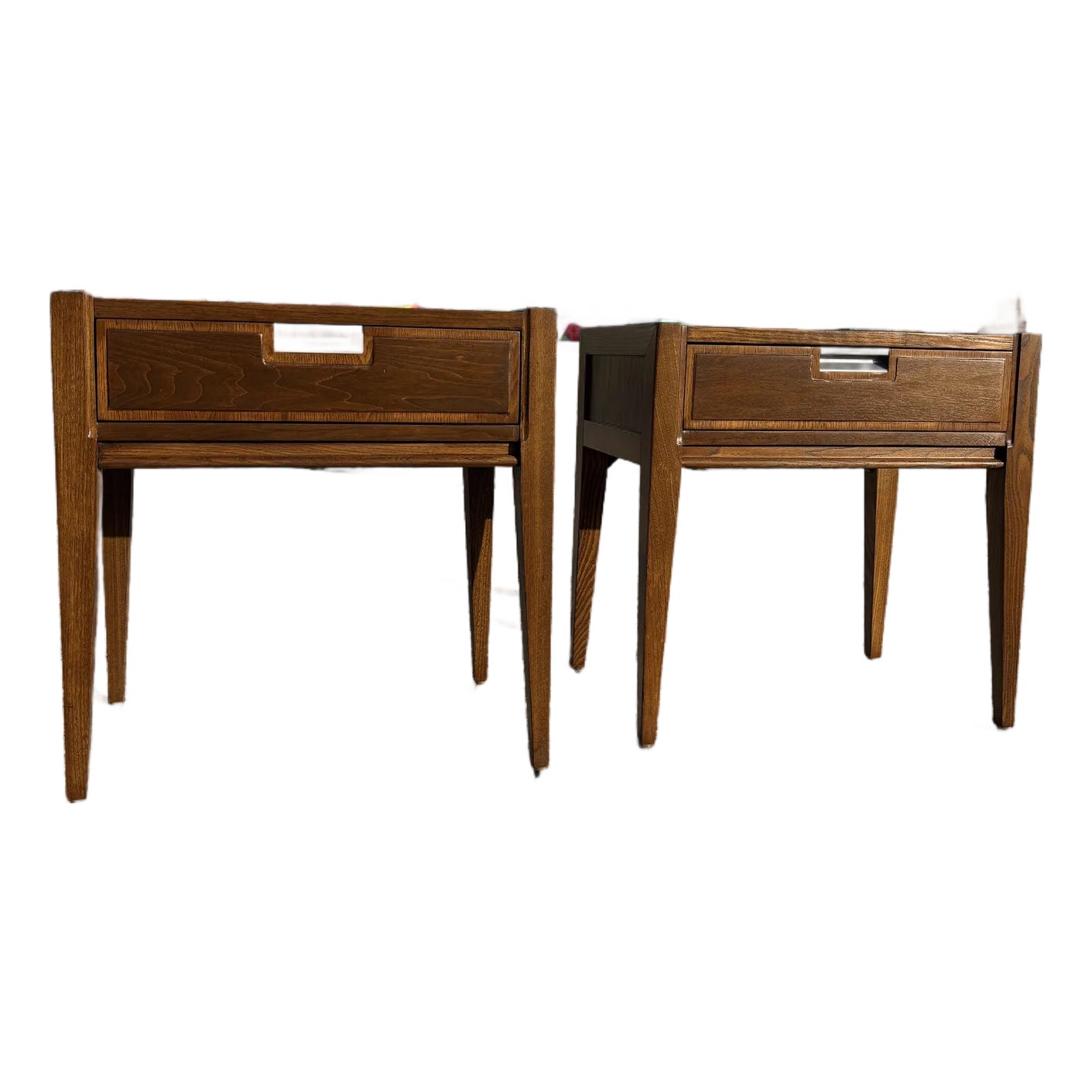 Fully-Refinished Mid Century Basic-Witz Nightstand Pair | Chairish