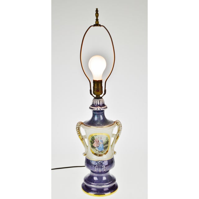 Victorian Limoges Ulrich Style Table Lamp | Chairish