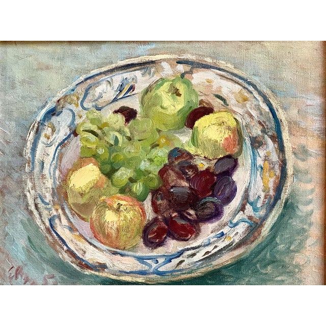 Original 1950’s ‘Still Life’ With Fruit Oil Painting on Canvas by Irish ...
