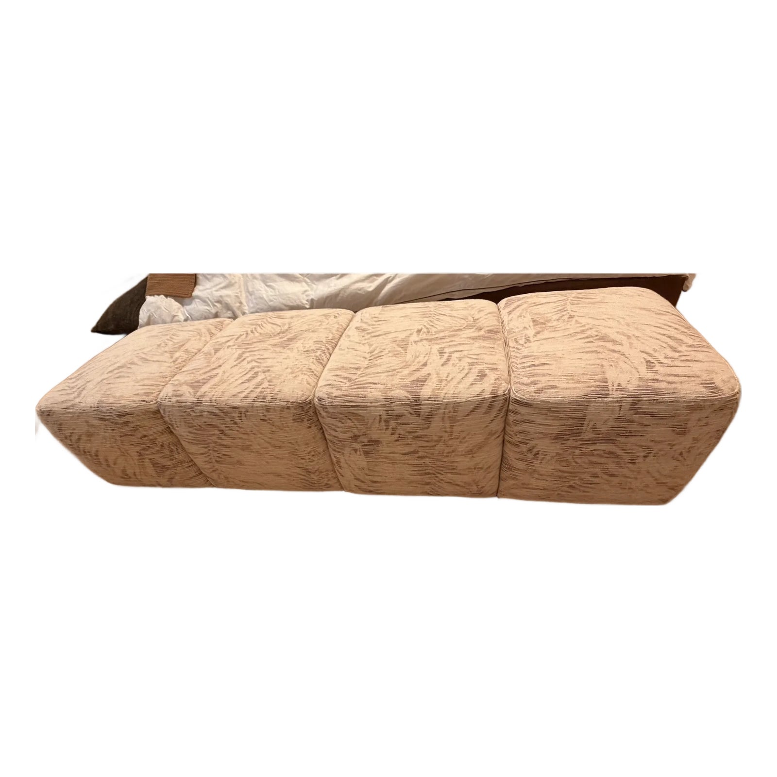 Olivya Stone Cordelia Bench in Larsen Fabric | Chairish