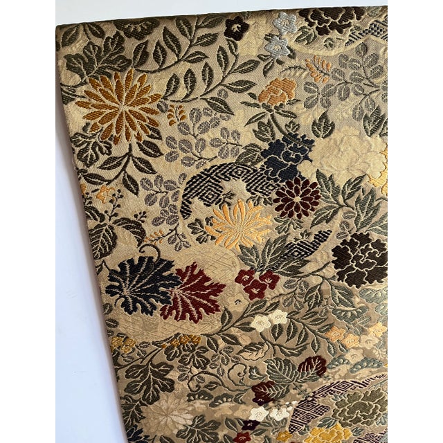 Antique Japanese Obi Textile | Chairish