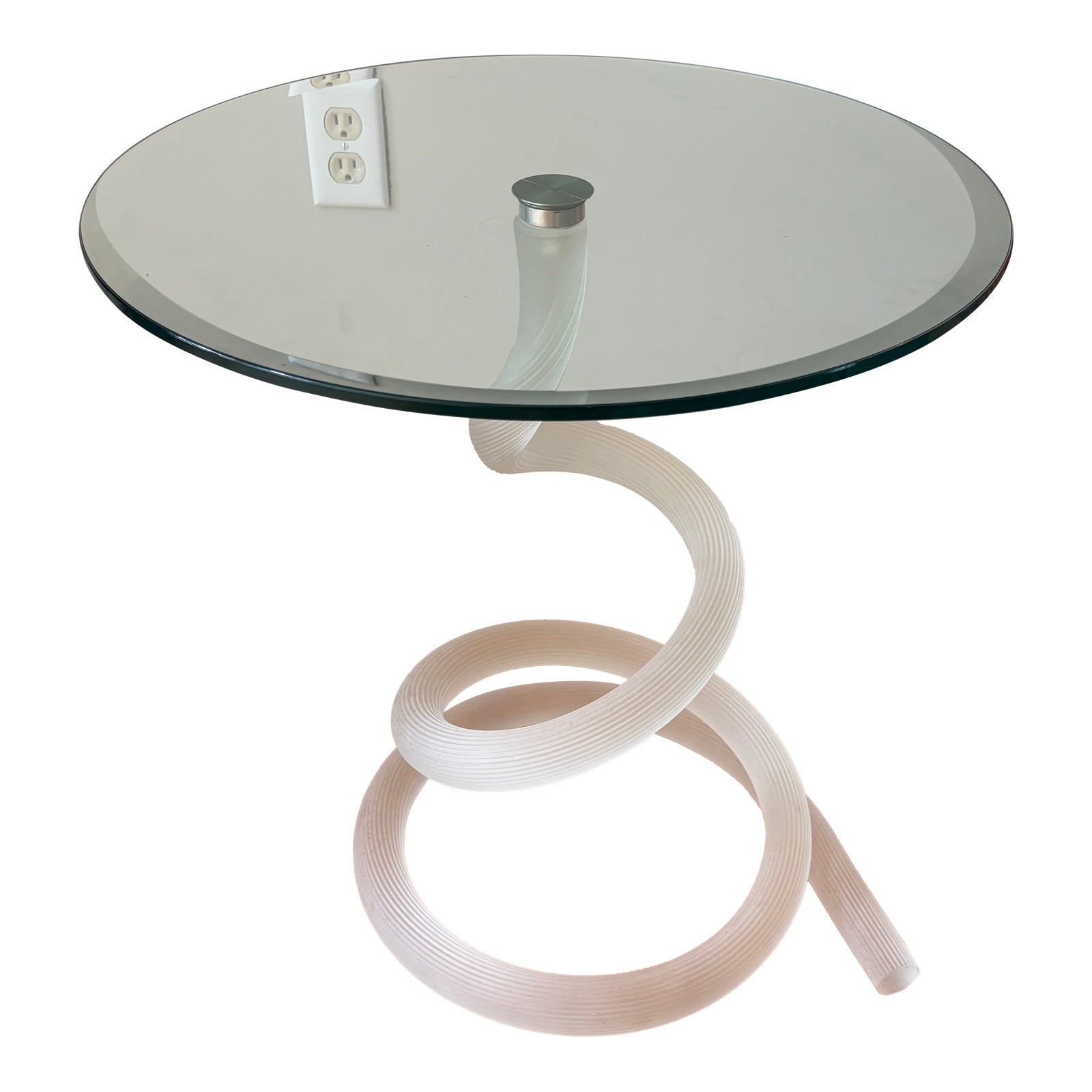 Ghibli 55 Murano Attributed Glass Side Table | Chairish