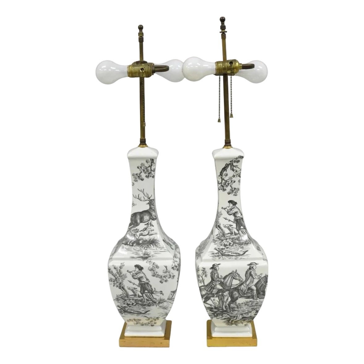 Porcelaine De Paris French Country Toile Porcelain Jardinierie Table ...