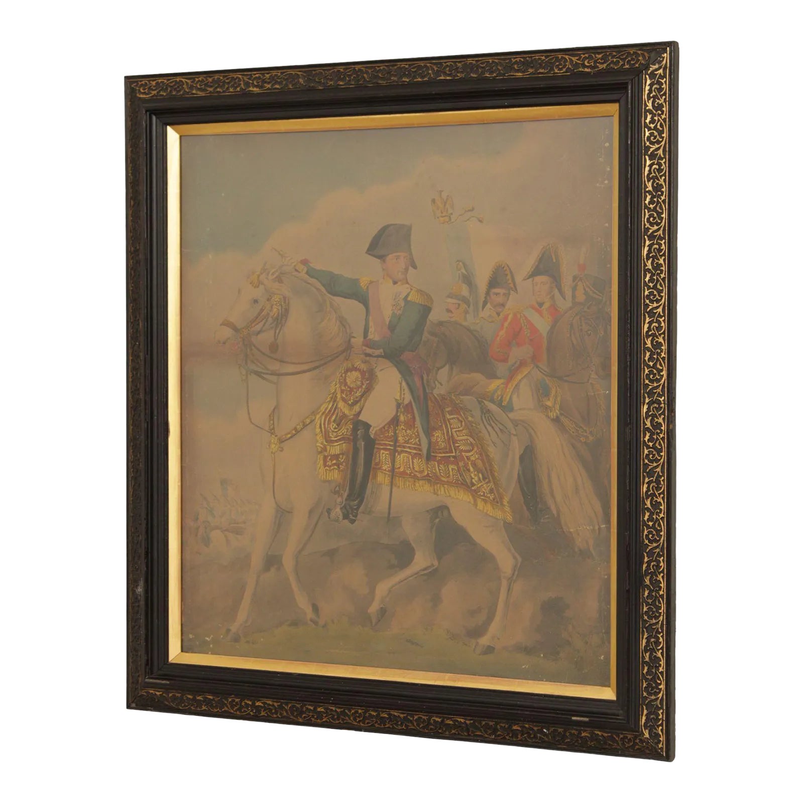 Equestrian Portrait of Napoleon Bonaparte Vintage Lithograph Print ...