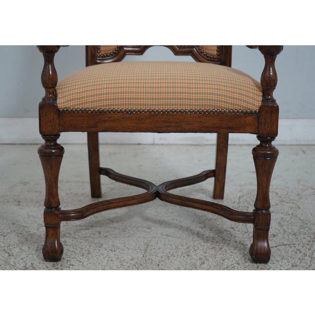 Set of 8 Continental Style Upholstered Dining Room Chairs | Chairish