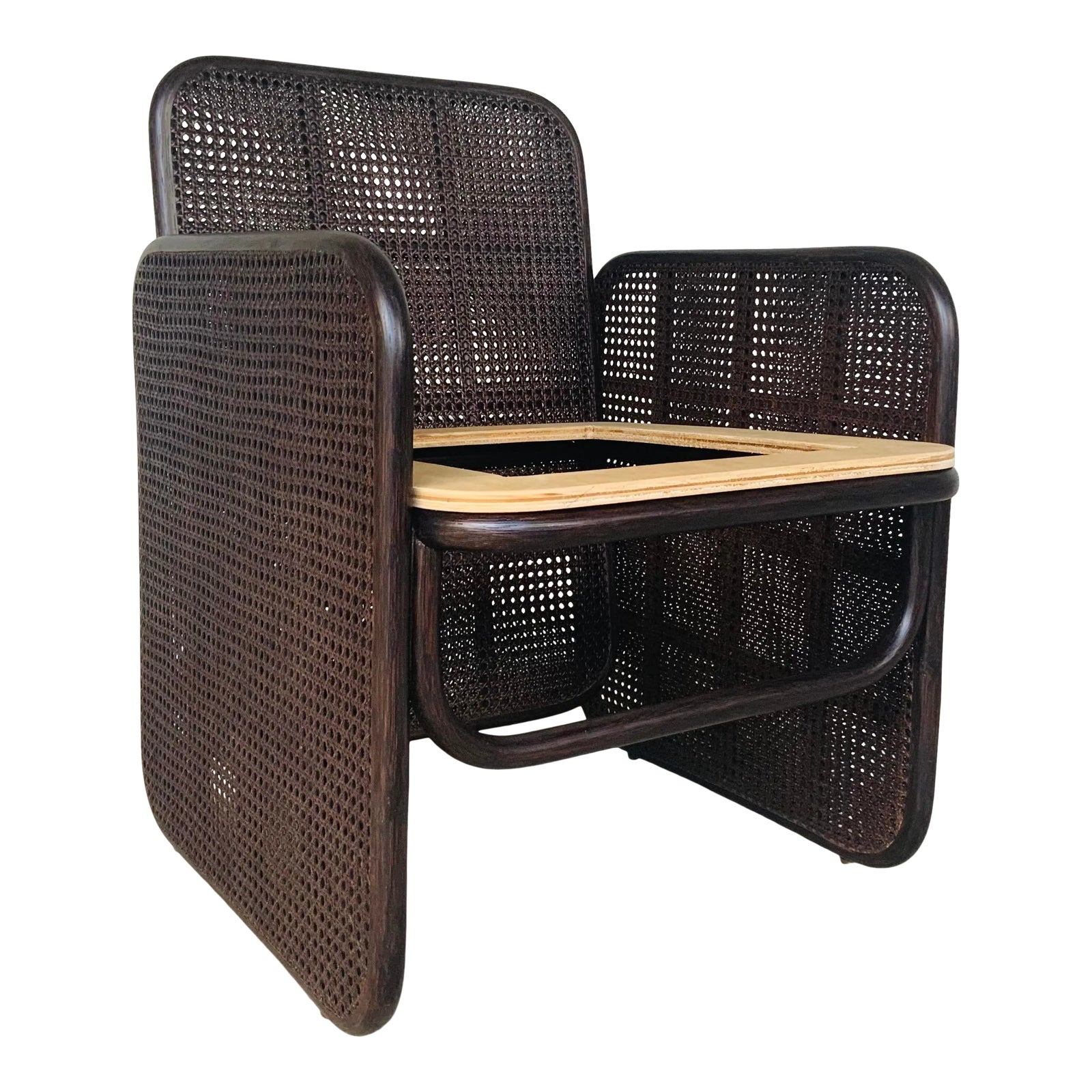 Jamie Durie for Baker / McGuire Brown Caned Panel Chair | Chairish