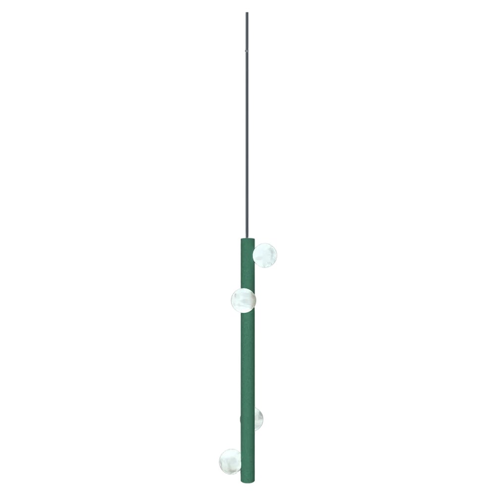 Demeter Freedom Green Metal Pendant Lamp 2 by Alabasttro Italian | Chairish