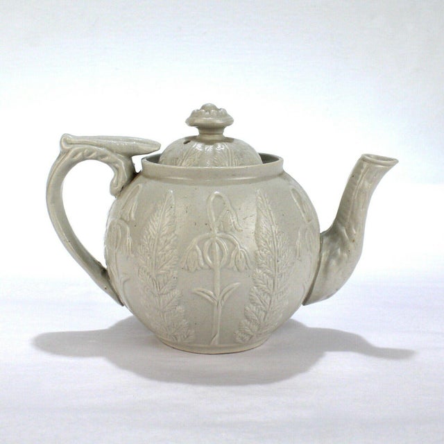 Antique 19th Century Dudson English Salt Glaze Stoneware Pottery Teapot ...