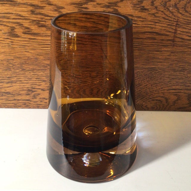 Vintage Svensk Form Swedish Bo Borgstrom Design Amber Glass Bubble ...