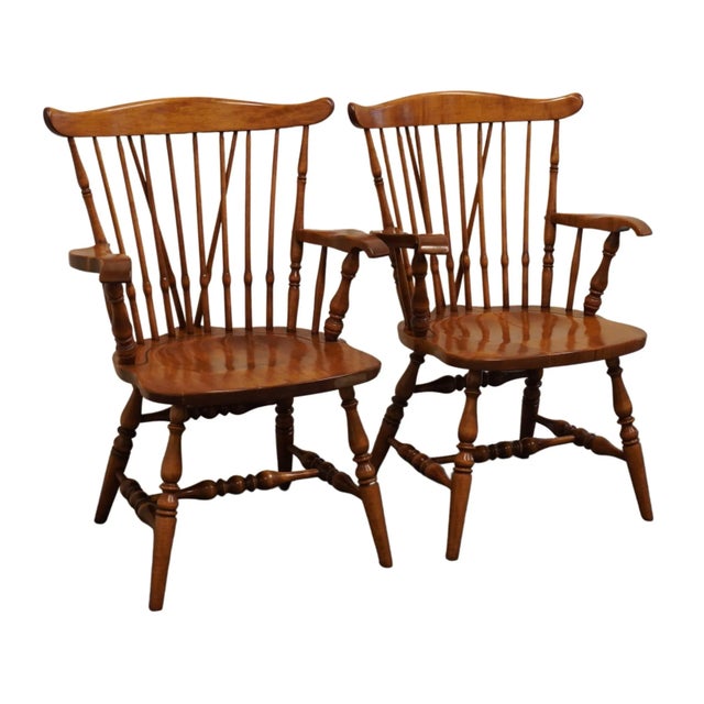 Set of 2 Sprague & Carleton Solid Hard Rock Maple Colonial Early ...