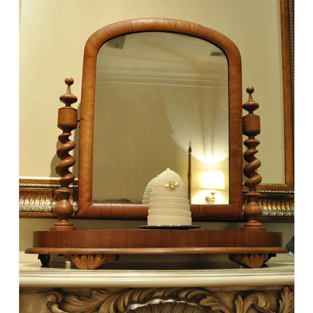 Antique 1900s Mirror on Stand | Chairish