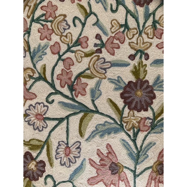 Handcrafted Crewel Knit Area Rug or Wall Hanging | Chairish