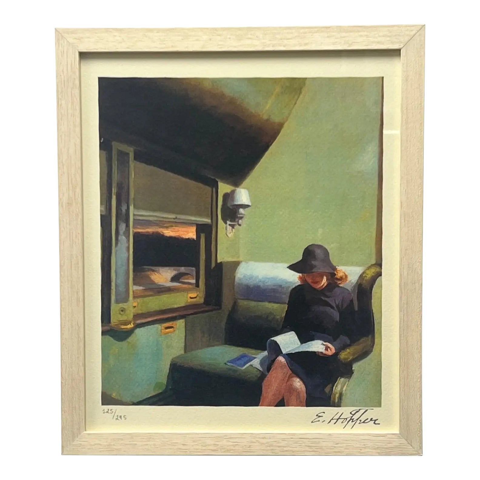 Edward Hopper Compartment C Car 193 Lithograph, Numbered, Plate Signed ...