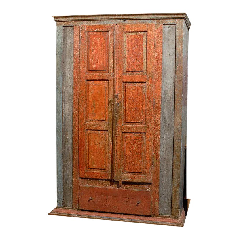 19th Century Brazilian Cabinet with Original Paint | Chairish