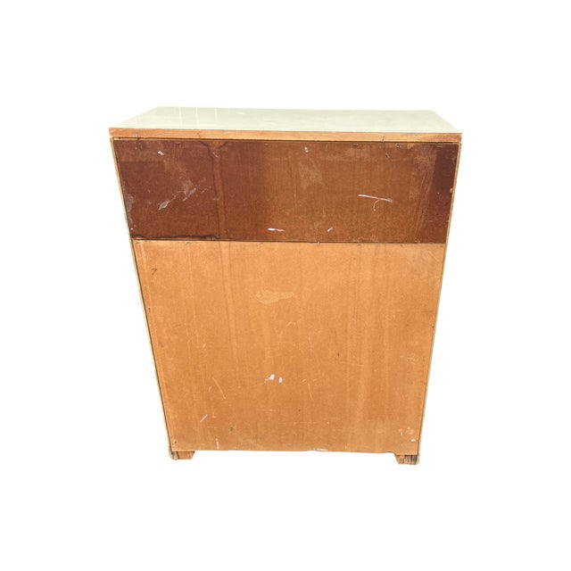 Mid 20th Century Dollhouse Chest with Slant Front Desk | Chairish