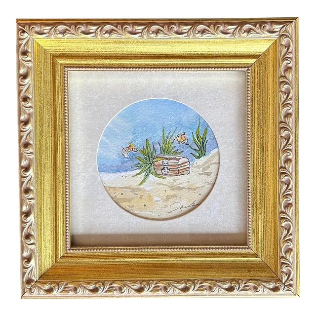 Original Framed Watercolor Painting by Nancy Smith “Your Treasure ...