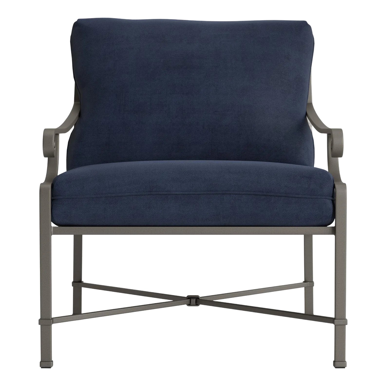 Brown Jordan Venetian Lounge Chair, Mica frame with Fusion Neptune ...