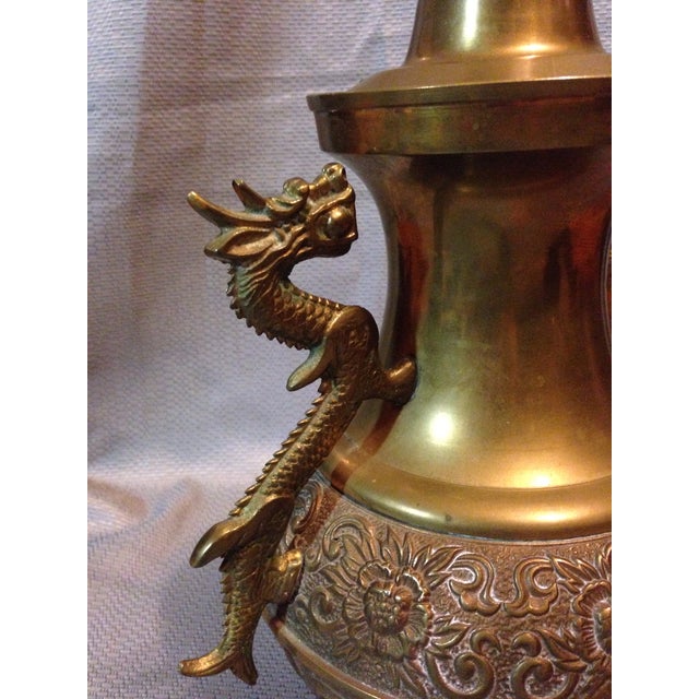 Mid-Century Chinese Dragon Table Lamp | Chairish