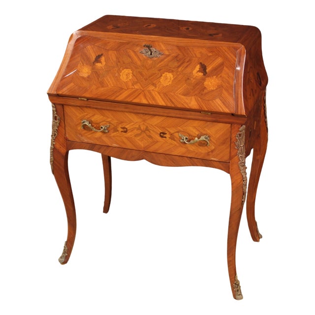 French Bureau in Wood, 1960s | Chairish