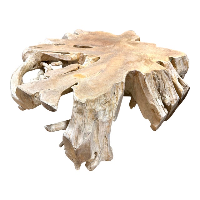 Cypress Natural Wood Coffee Table | Chairish