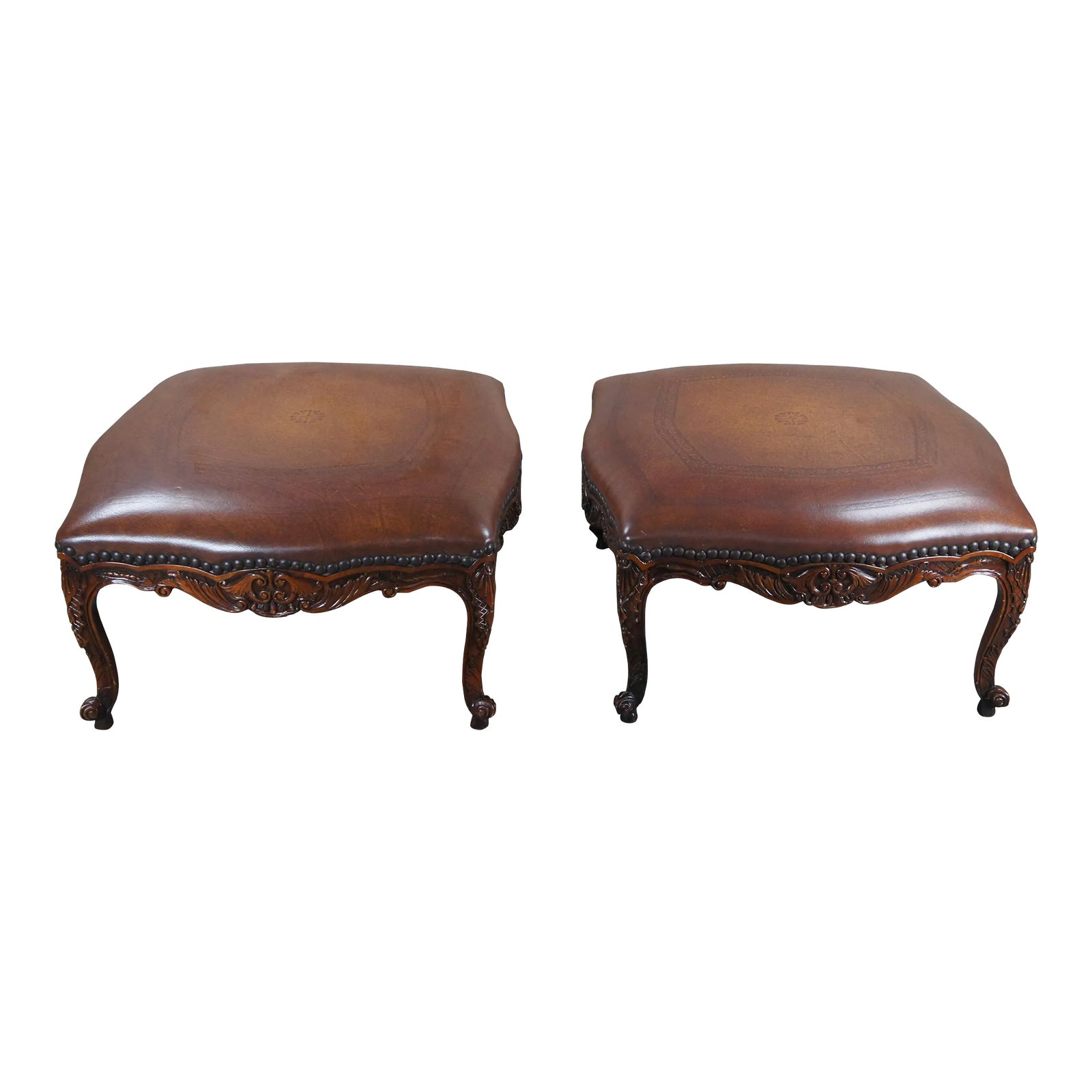 Late 20th Century Vintage Theodore Alexander French Carved Mahogany ...