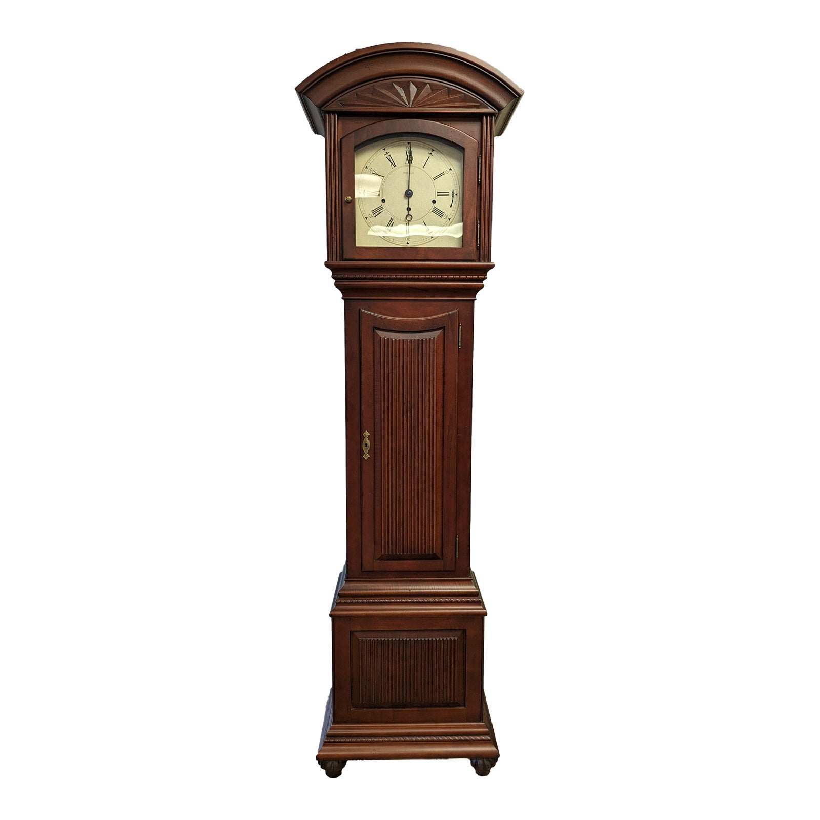 Ethan Allen Contemporary Pinch-Waist Grandfather Clock | Chairish
