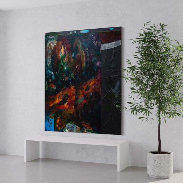 "Developed" Contemporary Abstract Original Oil Painting by Matt Coombs ...