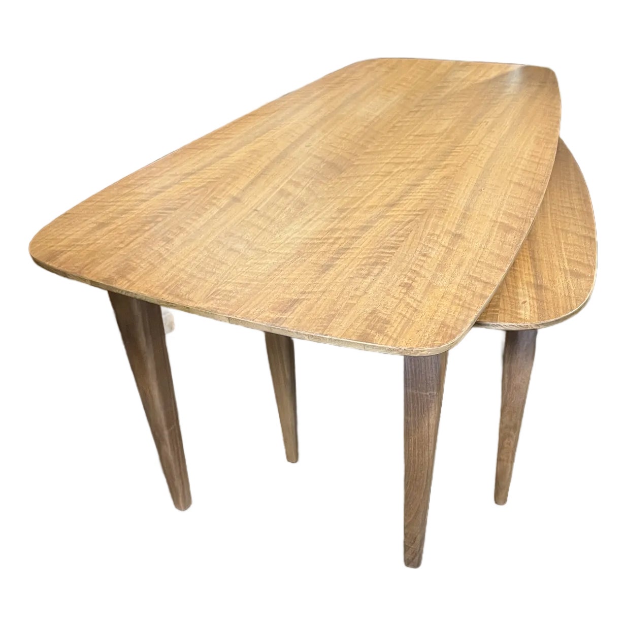 1950s Mid-Century Walnut End Table Attributed to Bertha Schaefer for ...