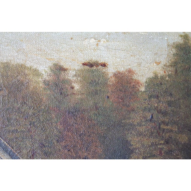 Original Oil Painting of a Church by N. Schaefer | Chairish