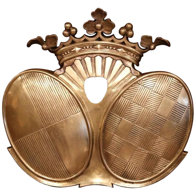 19th Century French Napoleon III Patinated Bronze Wall Hanging Family ...