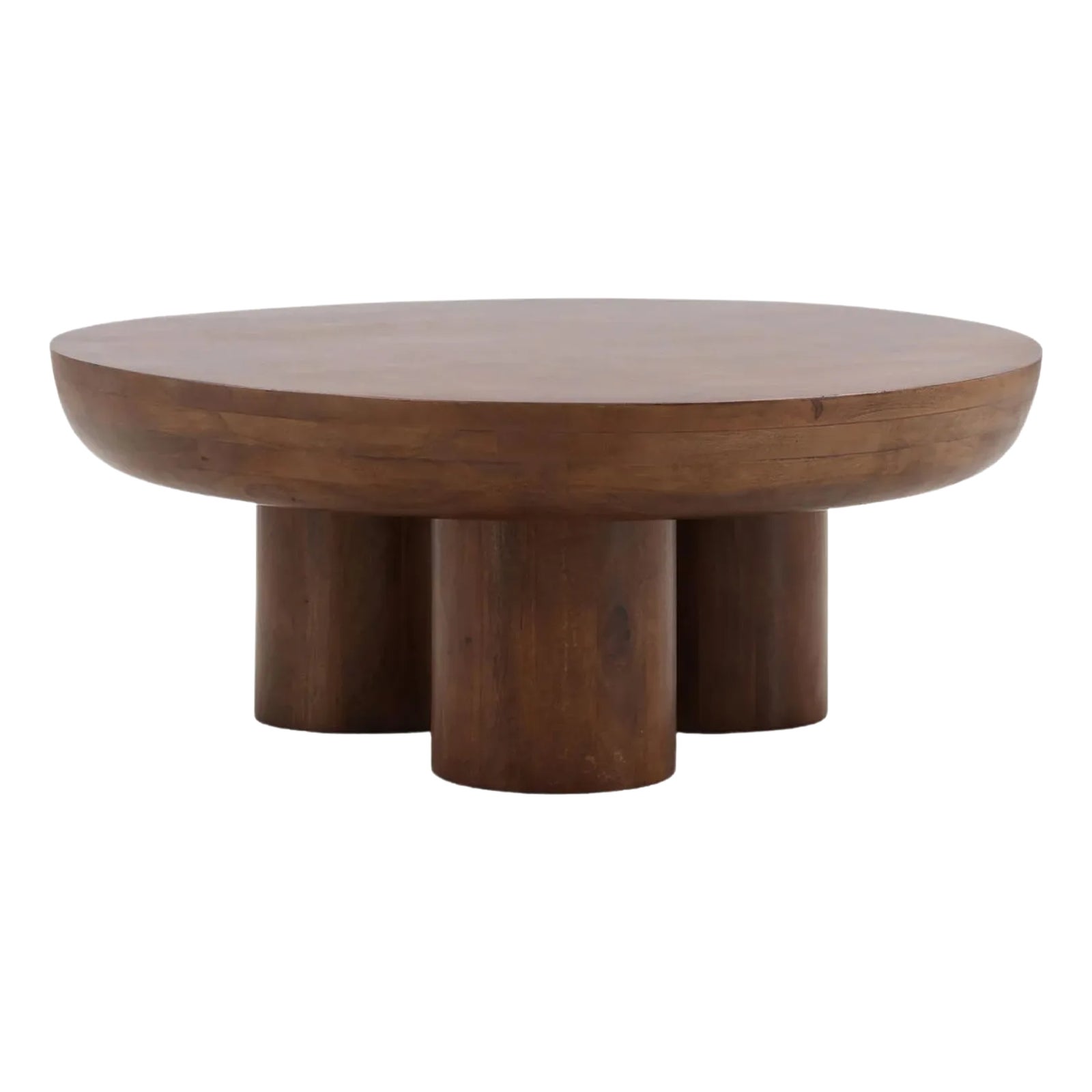 Goa Wood Stump Leg Coffee Table | Chairish
