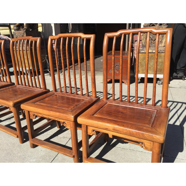 Antique Asian Tea Table Chairs - Set of 4 | Chairish