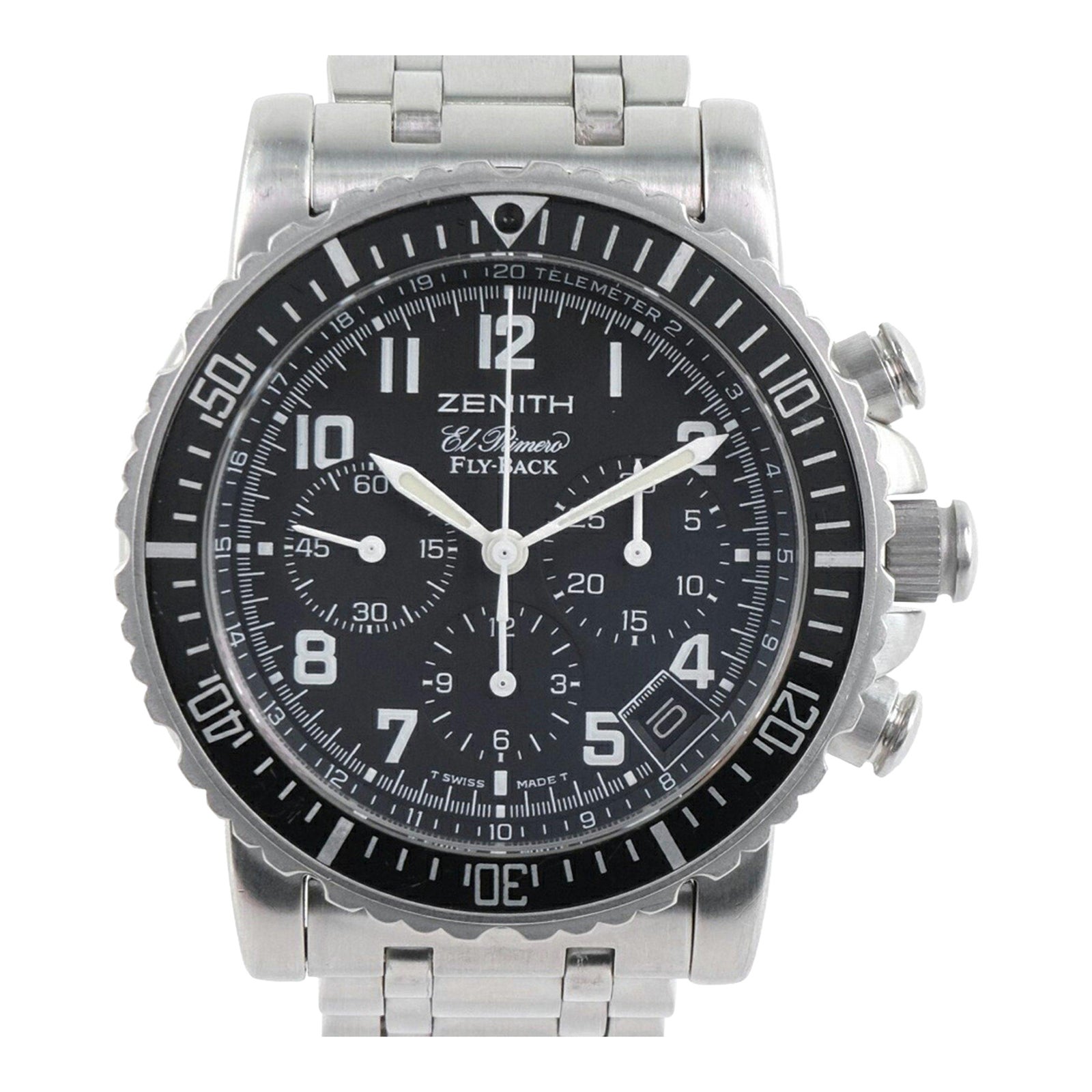 Zenith Rainbow Black 01/02.0470.405 Stainless Steel Automatic ...