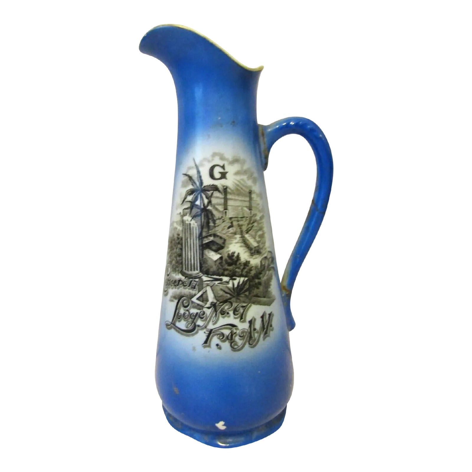 Antique Thomas Maddock's and Sons 1913 Concordia Lodge No. 67 Pitcher ...