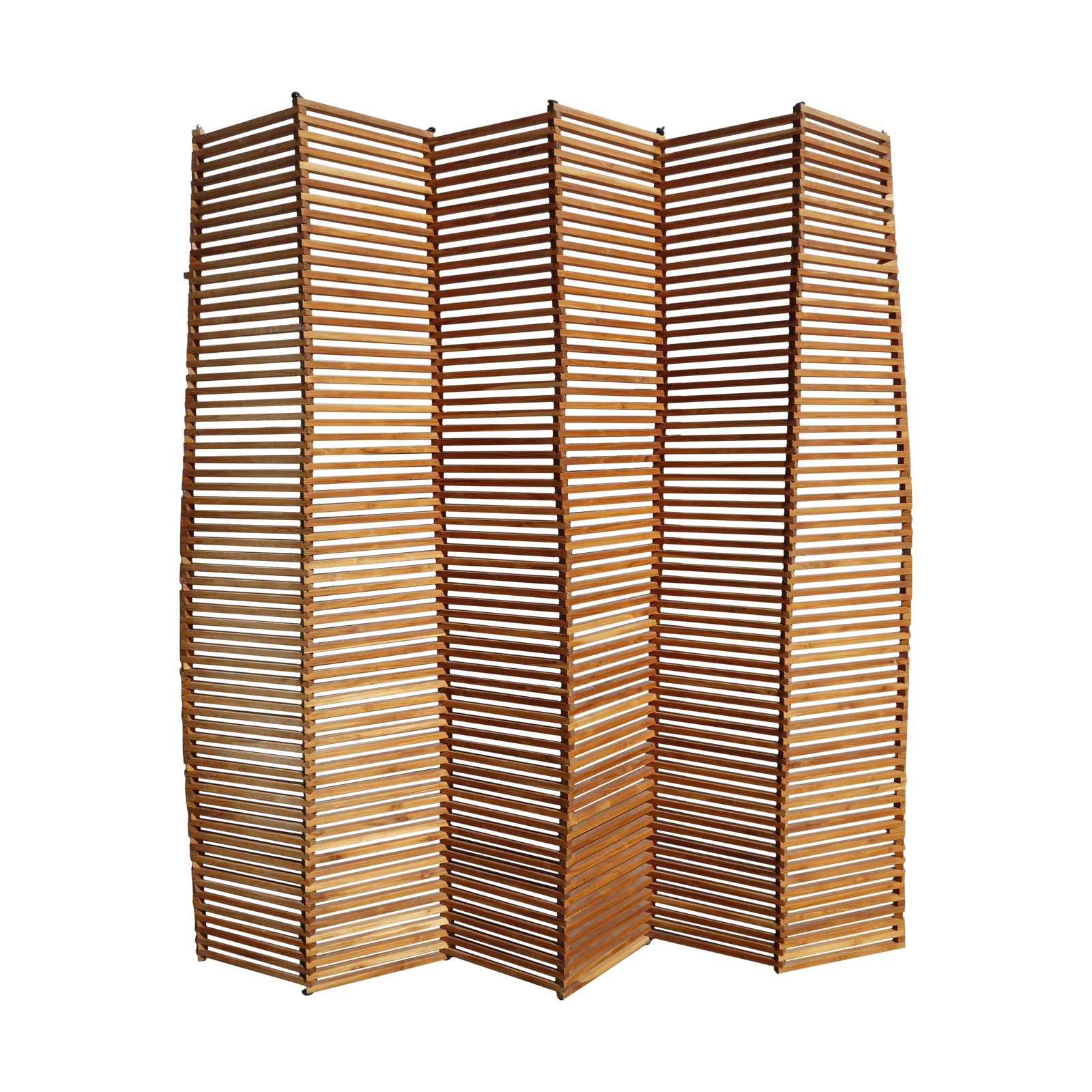 Pliable Wooden Slat Screen | Chairish