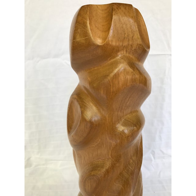 Egon Weiner Abstract Wood Sculpture | Chairish